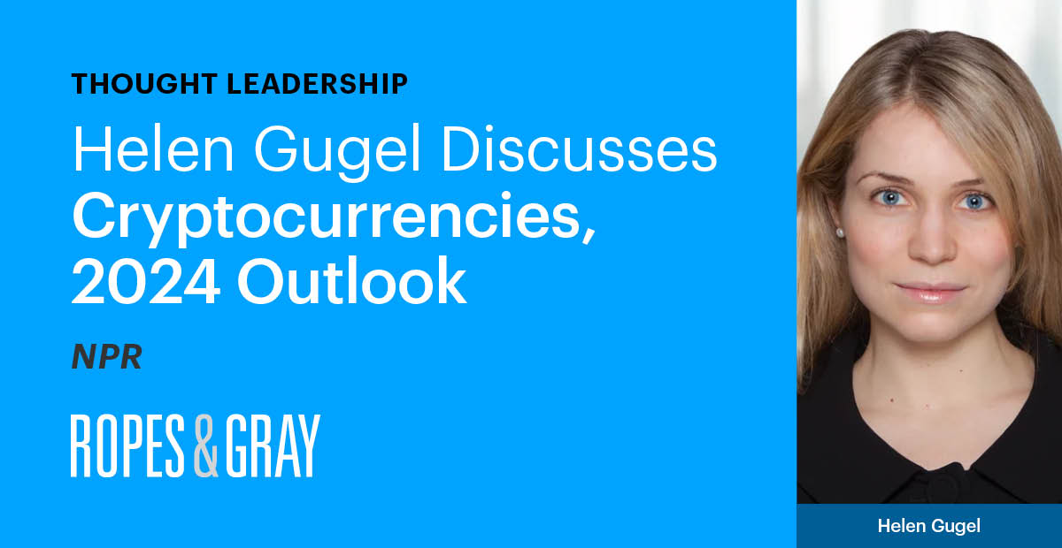 On National Public Radio, Helen Gugel Discusses Cryptocurrencies ...