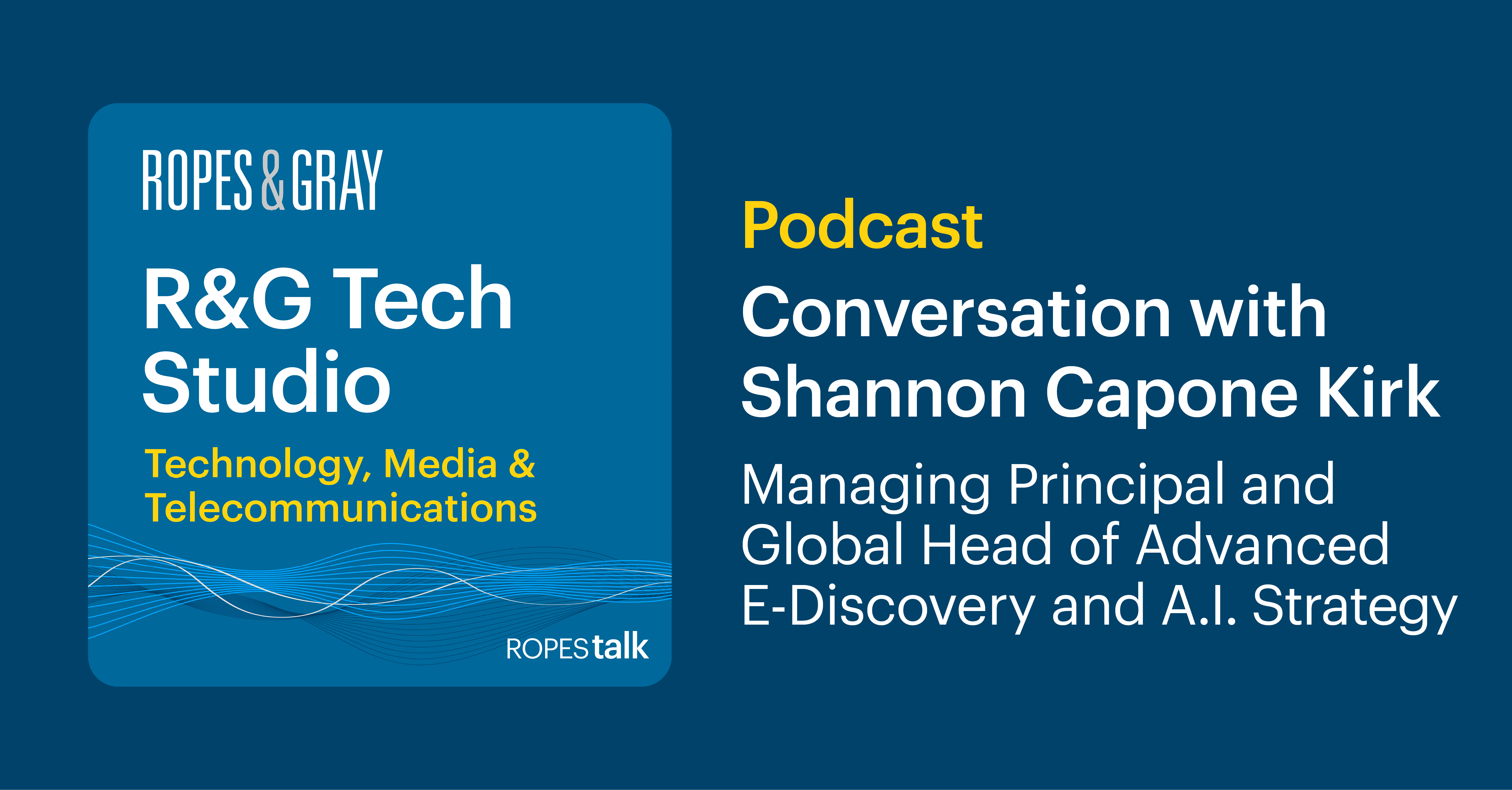 R&G Tech Studio Presents: Managing Principal and Global Head of ...