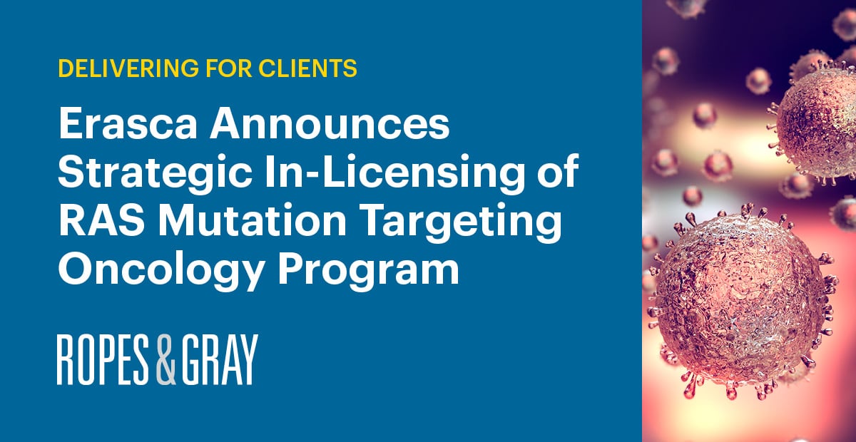 Erasca Announces Strategic In-Licensing of RAS Mutation Targeting ...
