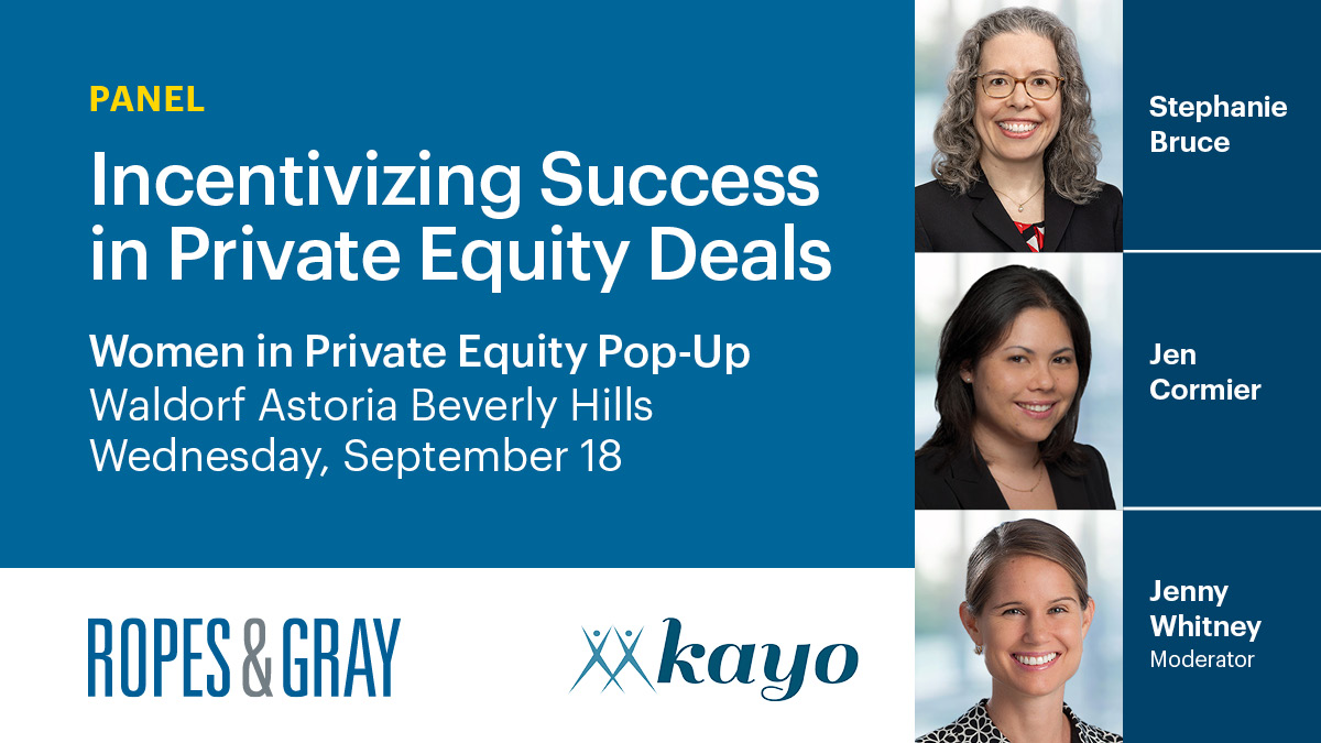 Ropes & Gray to Host Women in Private Equity Event with Kayo in Los ...