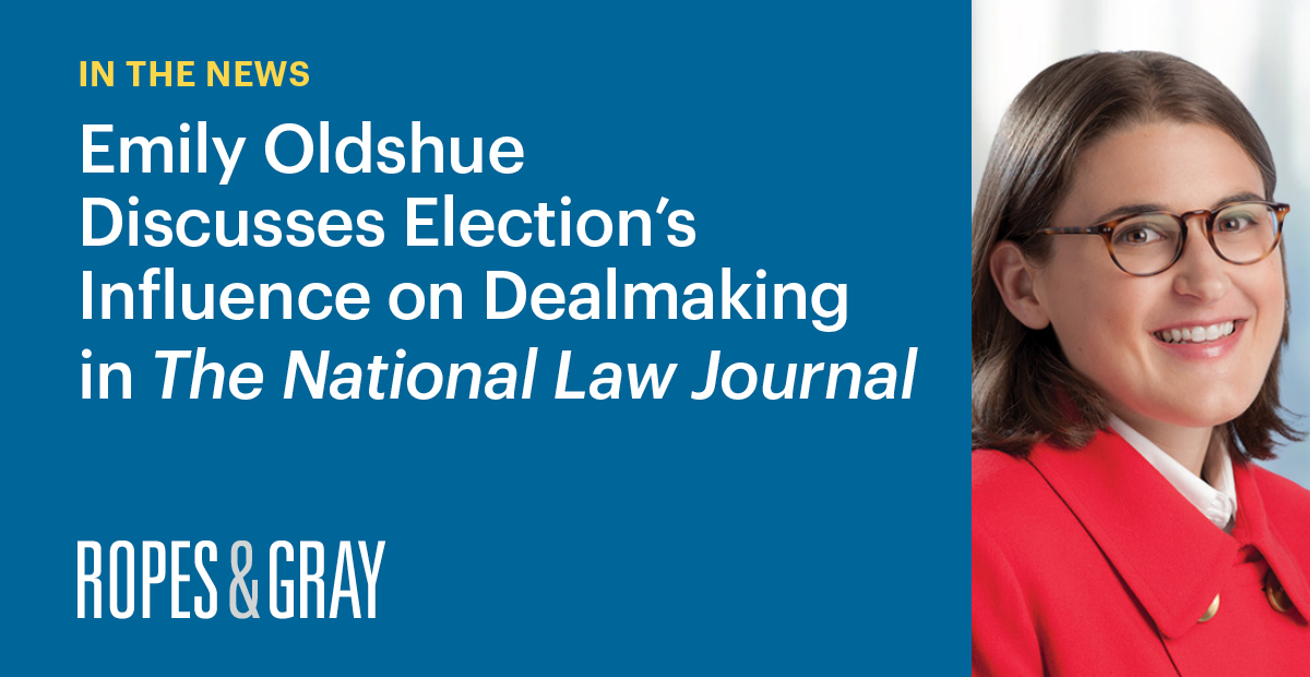 Emily Oldshue Discusses Election’s Influence on Dealmaking in The ...