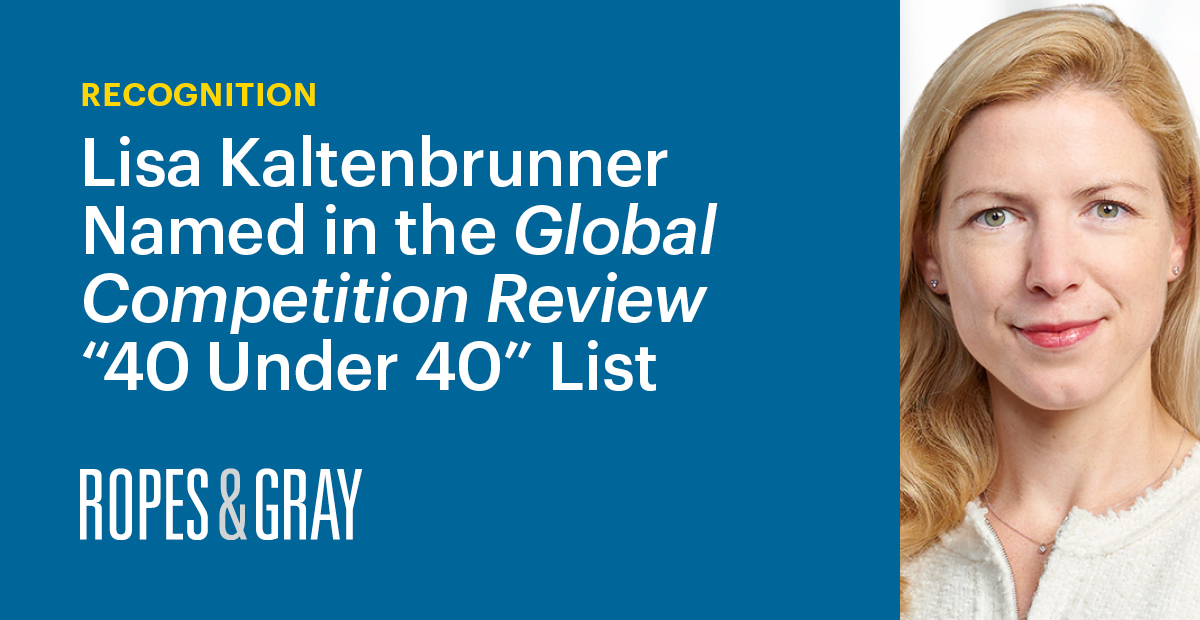 Lisa Kaltenbrunner Recognised in Global Competition Review's “40 Under ...